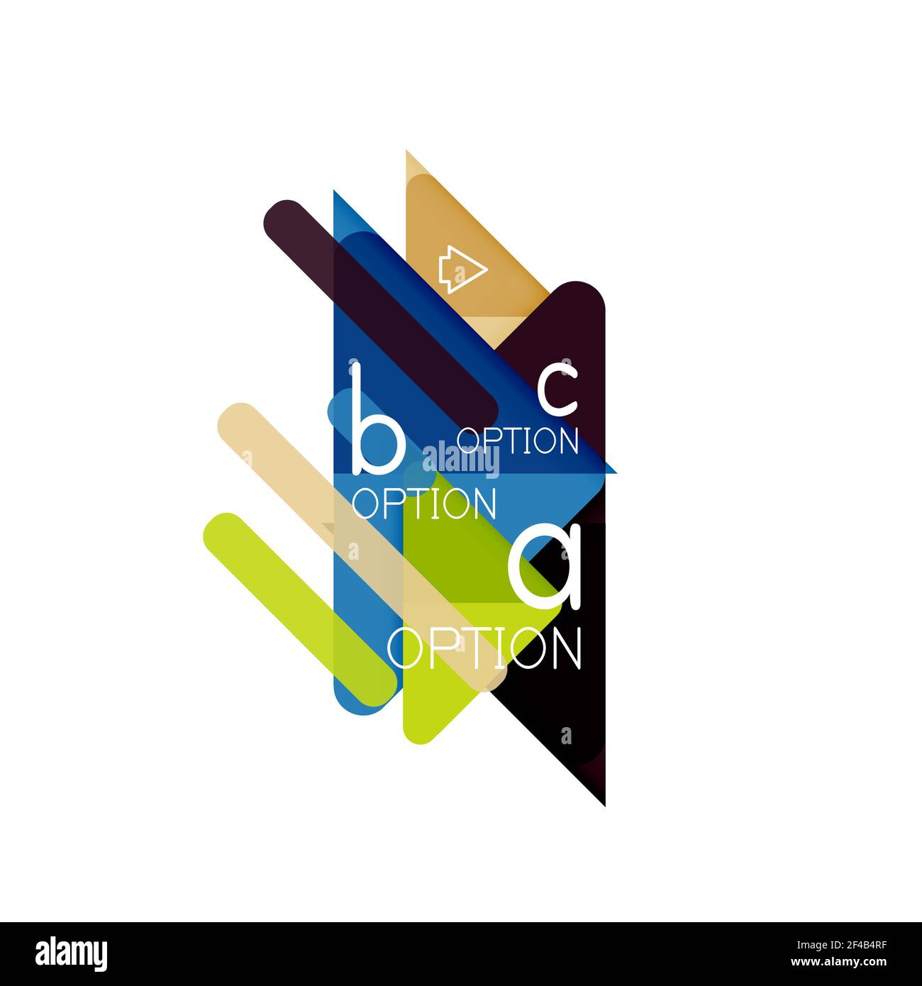 Triangle data visualization design, option infographic layout. Triangle ...