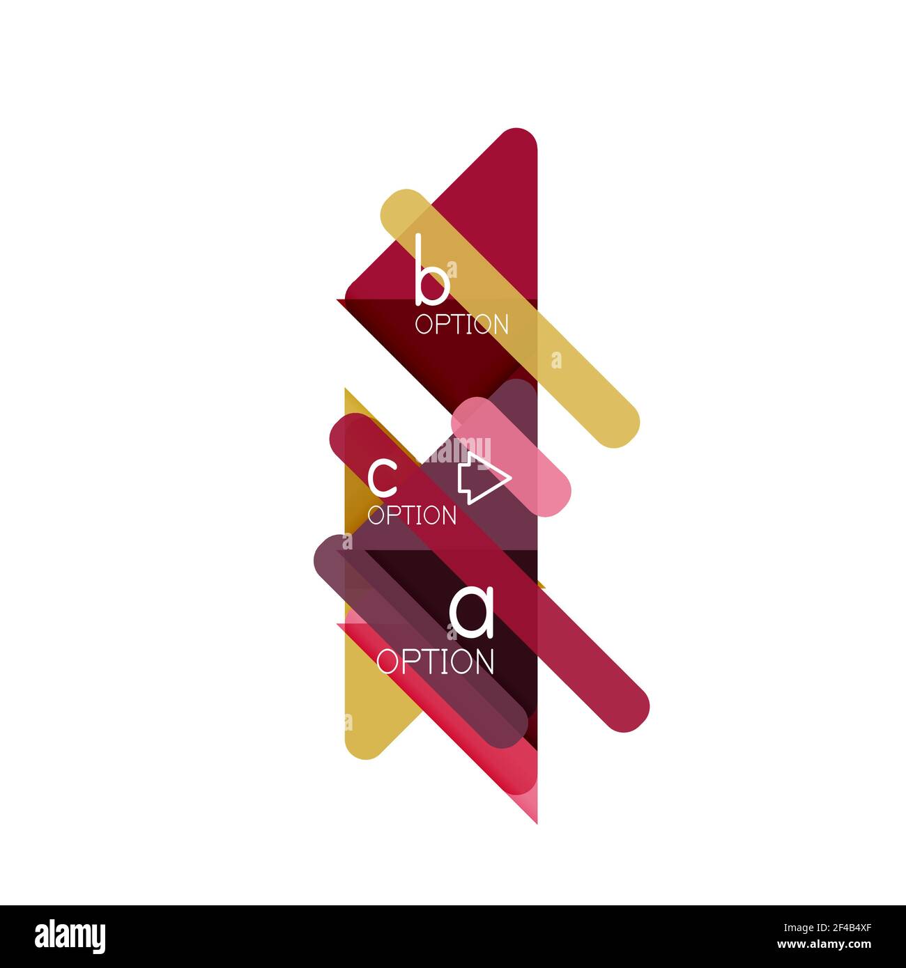 Triangle data visualization design, option infographic layout. Triangle ...