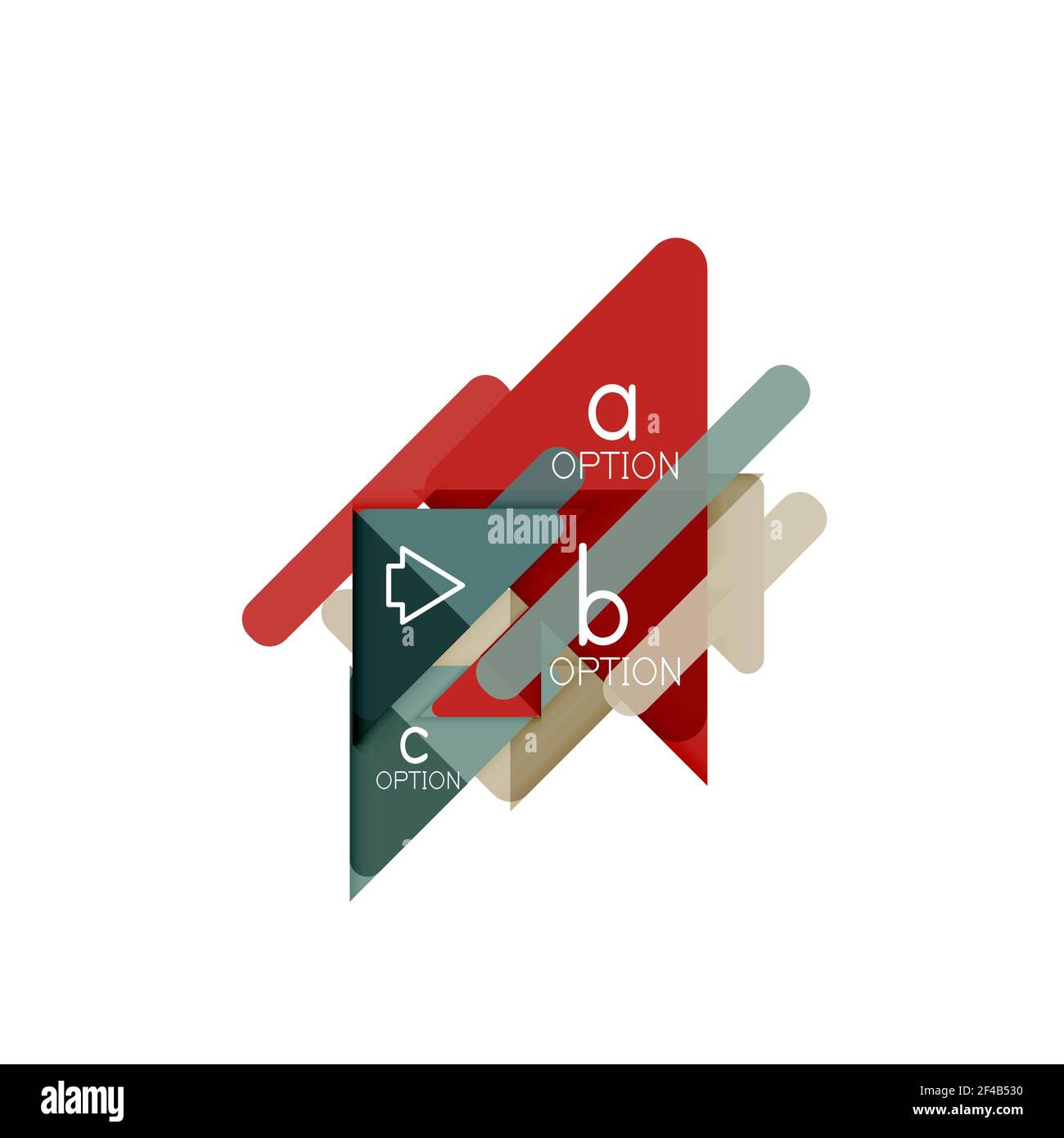 Triangle data visualization design, option infographic layout. Triangle ...