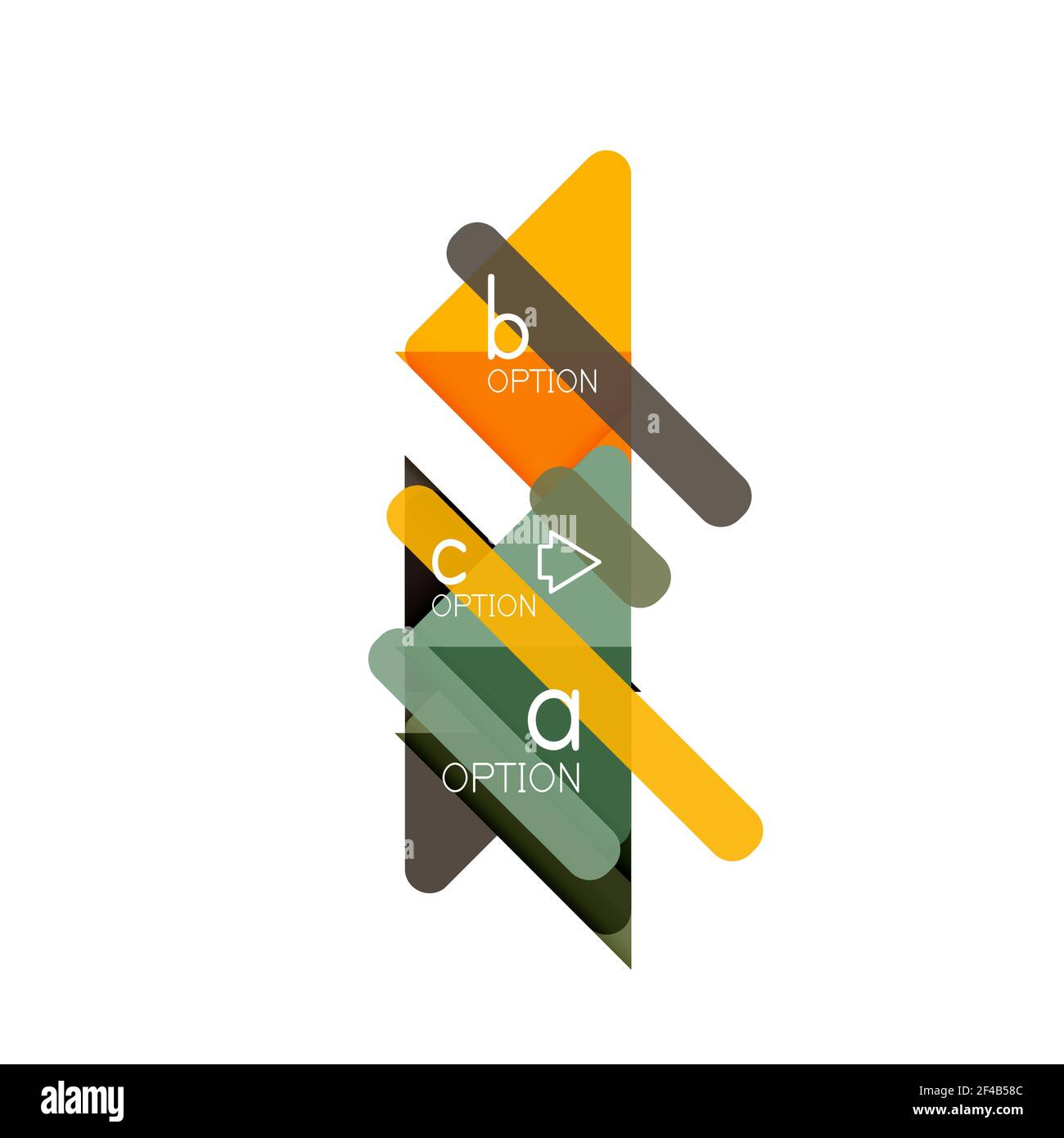 Triangle data visualization design, option infographic layout. Triangle ...