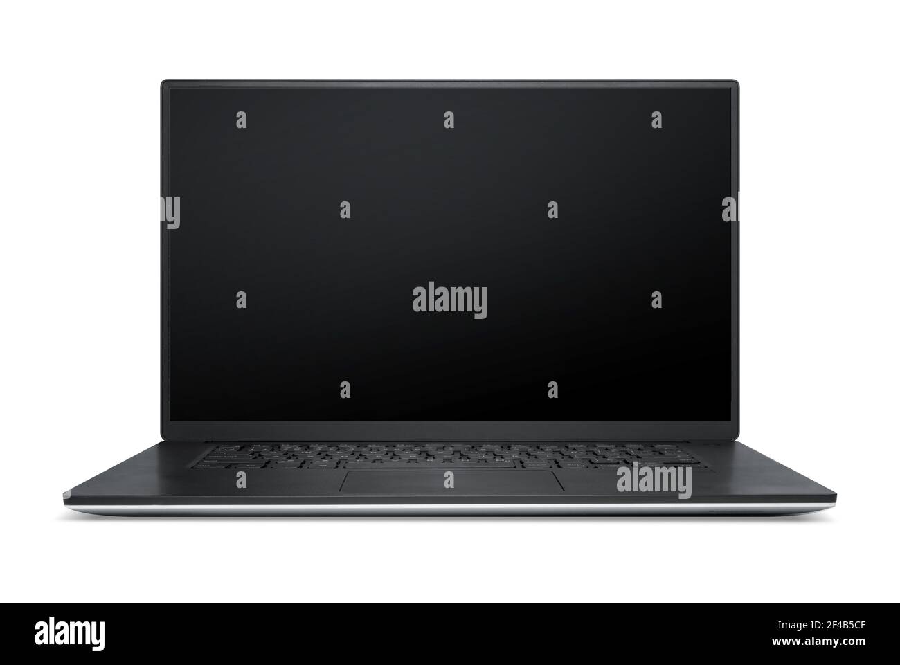 Open laptop or notebook screen, front view. Blank laptop mockup. Screen ...