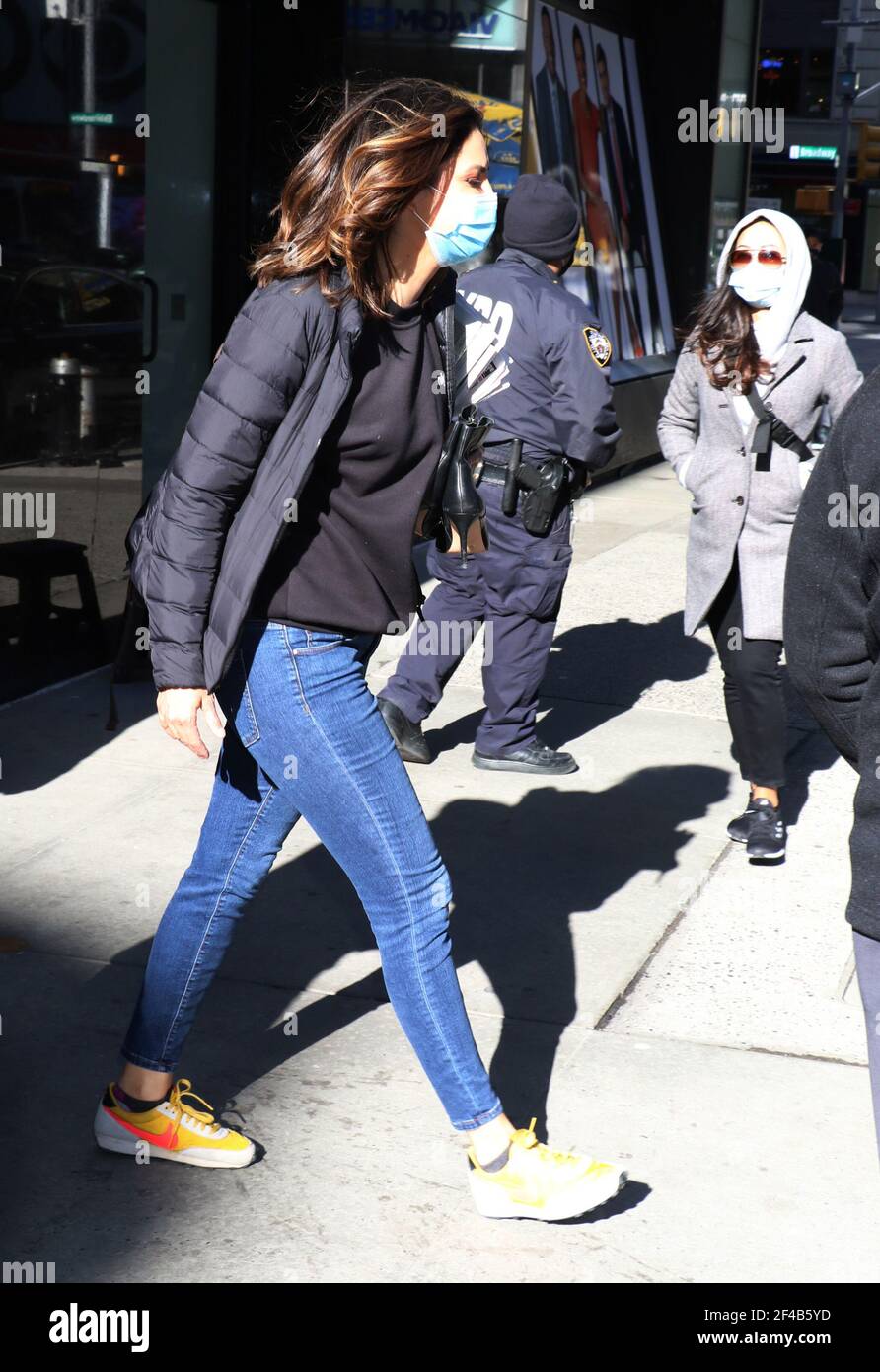 March 19, 2021. Cecilia Vega at Good Morning America in New York March ...