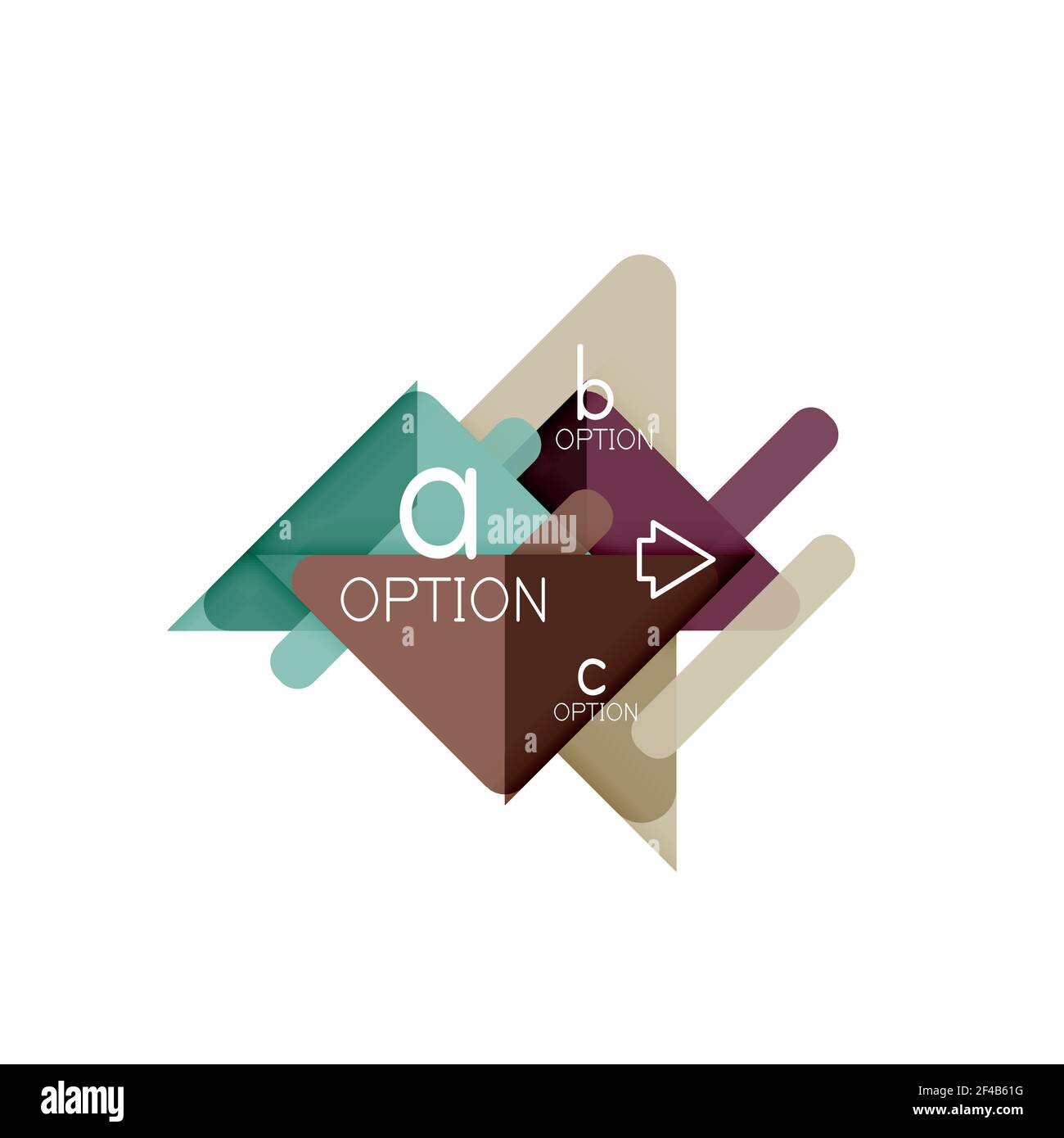 Triangle data visualization design, option infographic layout. Triangle ...