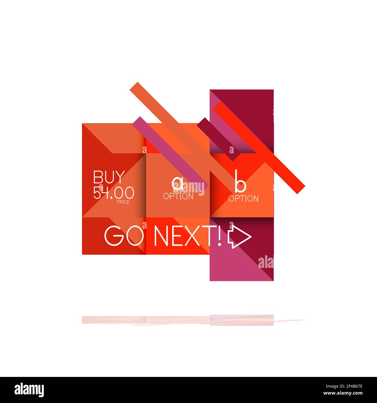 Square option infographic banner. Data and information visualization ...