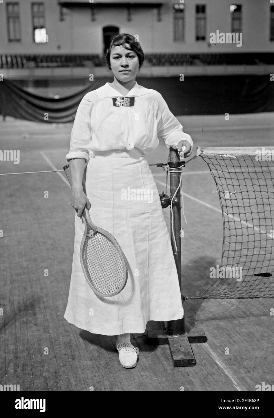 Tennis player Molla Bjurstedt Mallory who won the Women's National ...