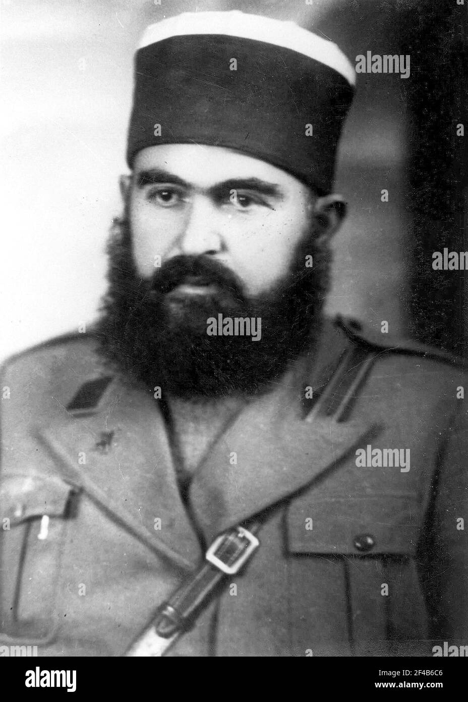 Baba Faja Martaneshi portrait during WW II ca. 1944 Stock Photo - Alamy