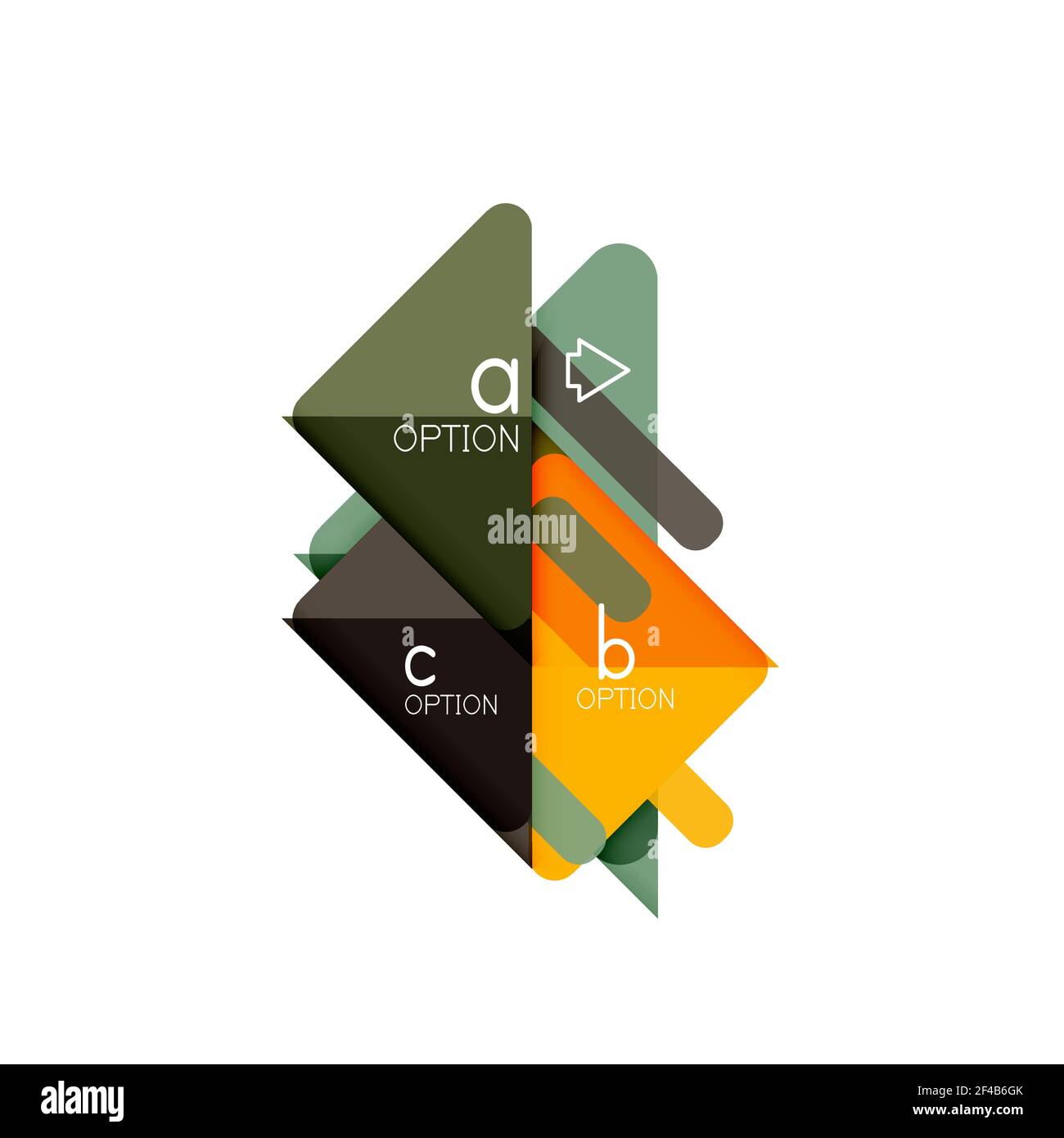 Triangle data visualization design, option infographic layout. Triangle ...