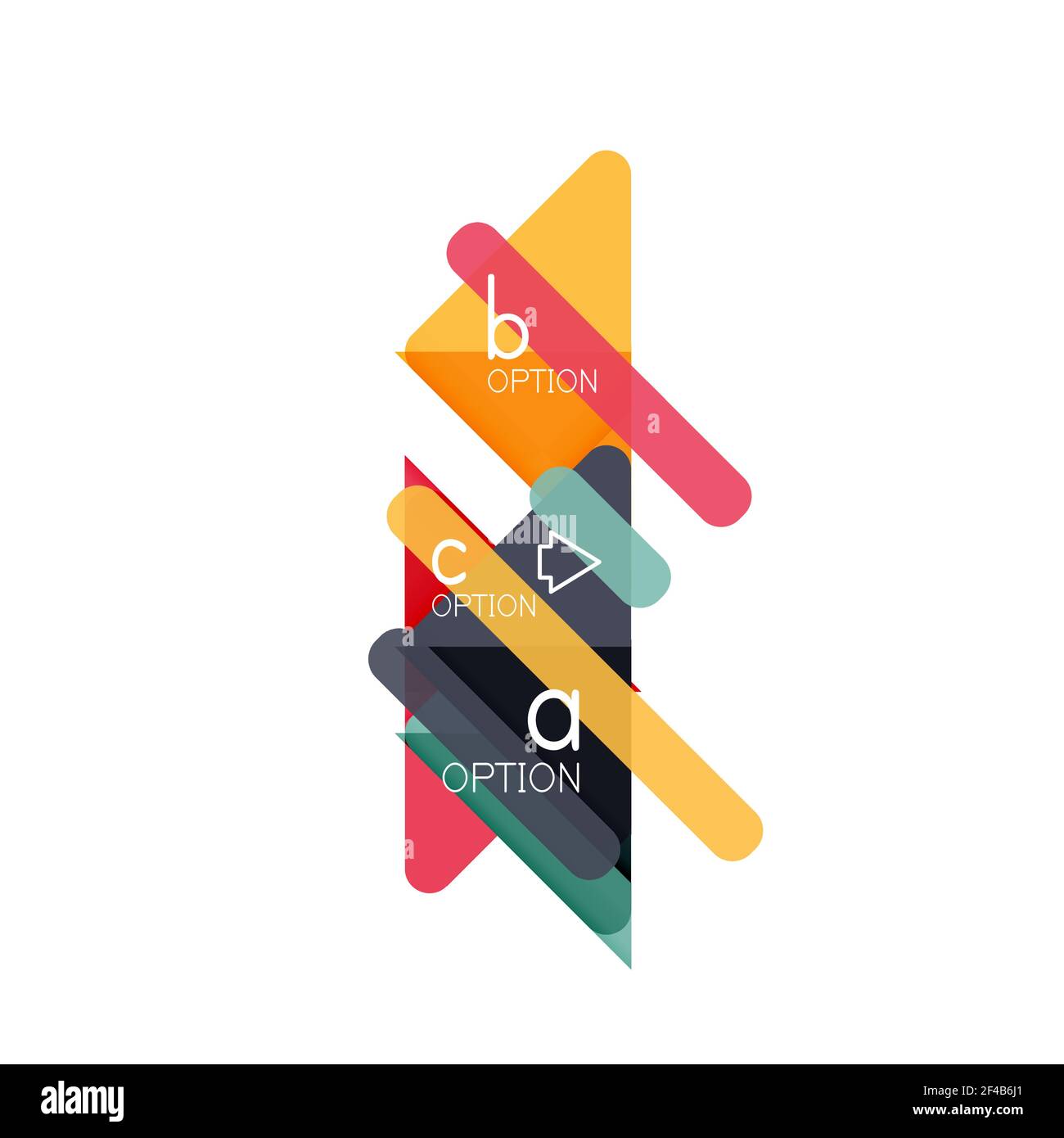 Triangle data visualization design, option infographic layout. Triangle ...