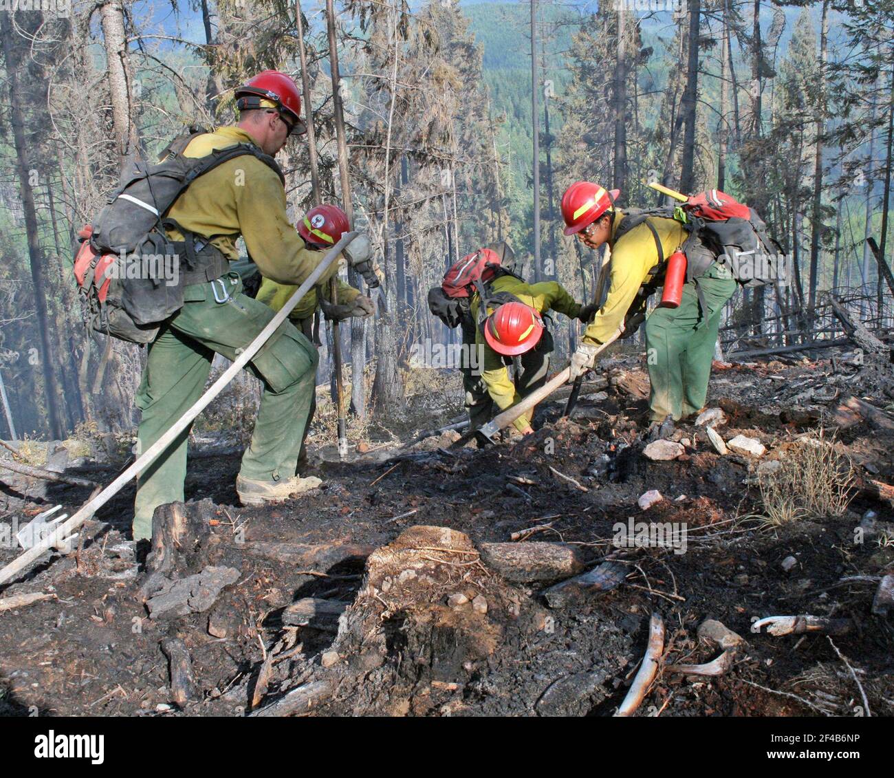 Wildfire mop up crew hi-res stock photography and images - Alamy