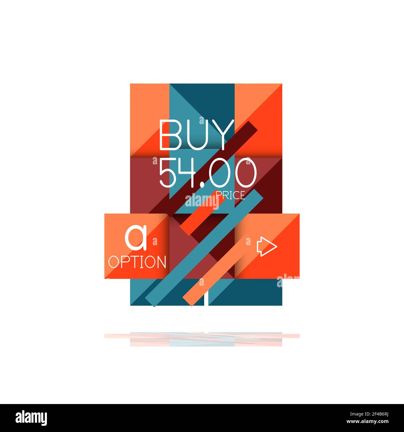 Square option infographic banner. Data and information visualization ...