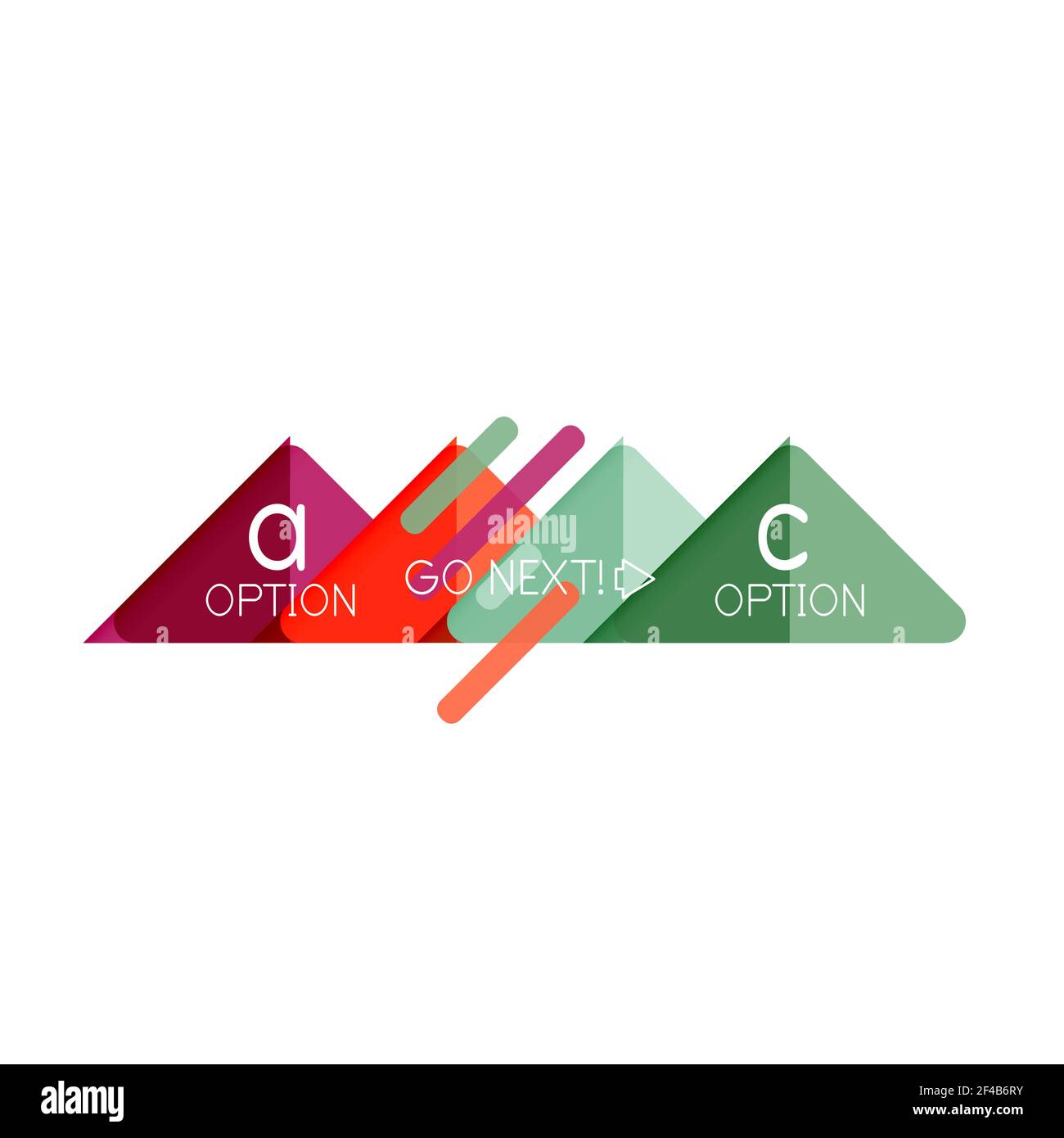 Triangle data visualization design, option infographic layout. Triangle ...