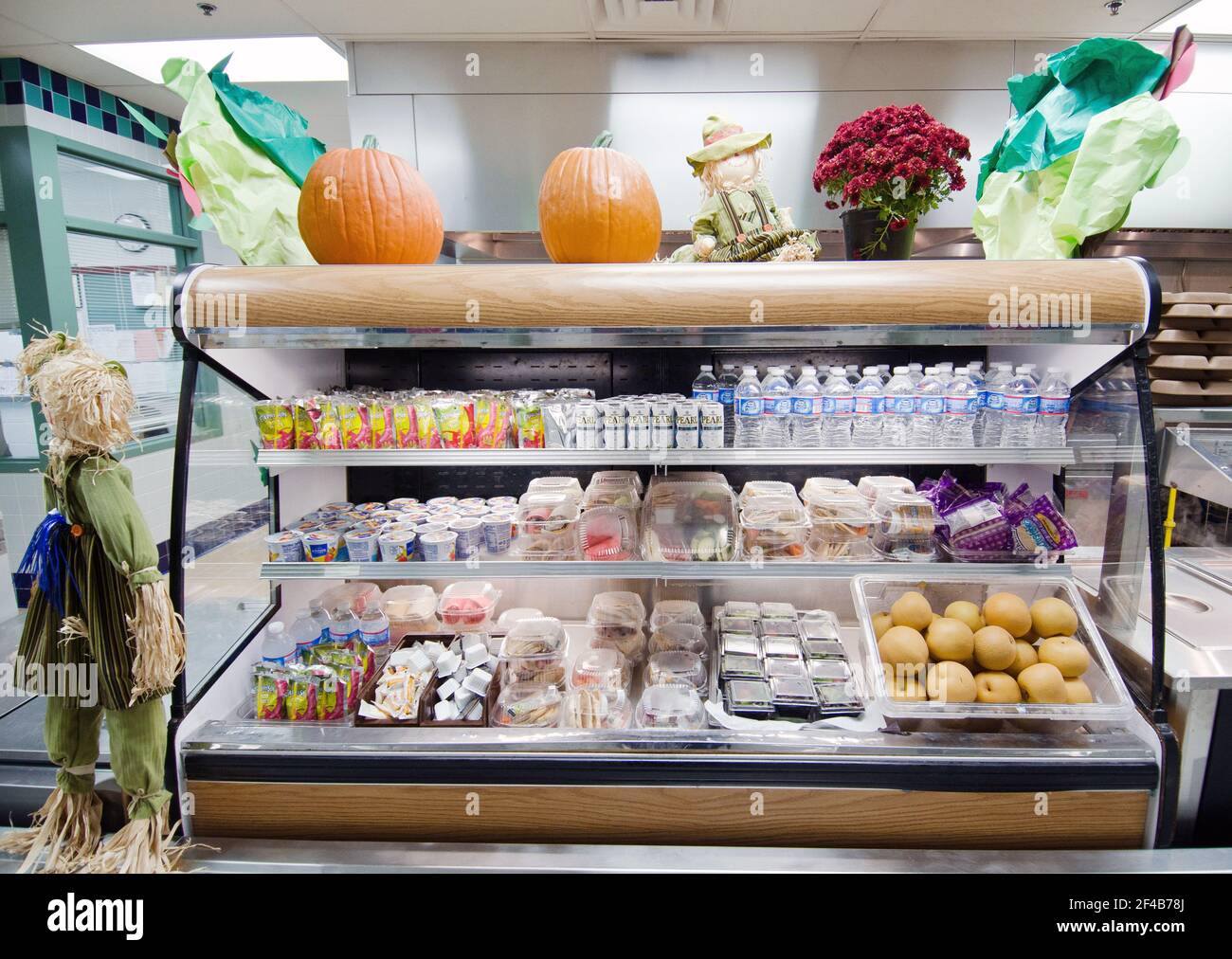 The deli display is stocked and ready for lunchtime at Nottingham ...
