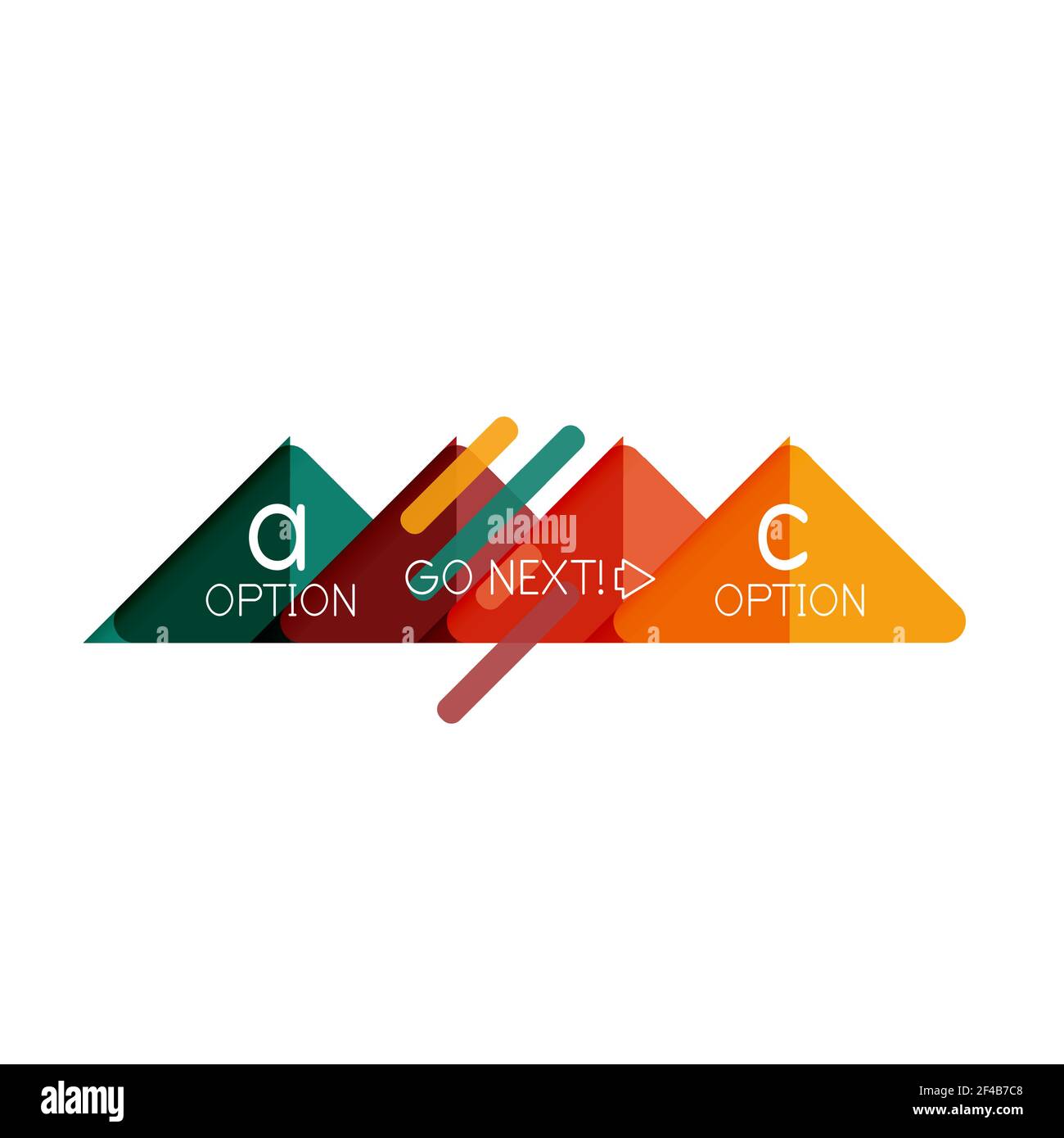 Triangle data visualization design, option infographic layout. Triangle ...