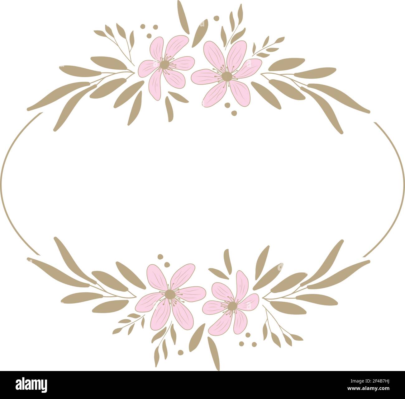 Pink flowers, vector Stock Vector Image & Art - Alamy