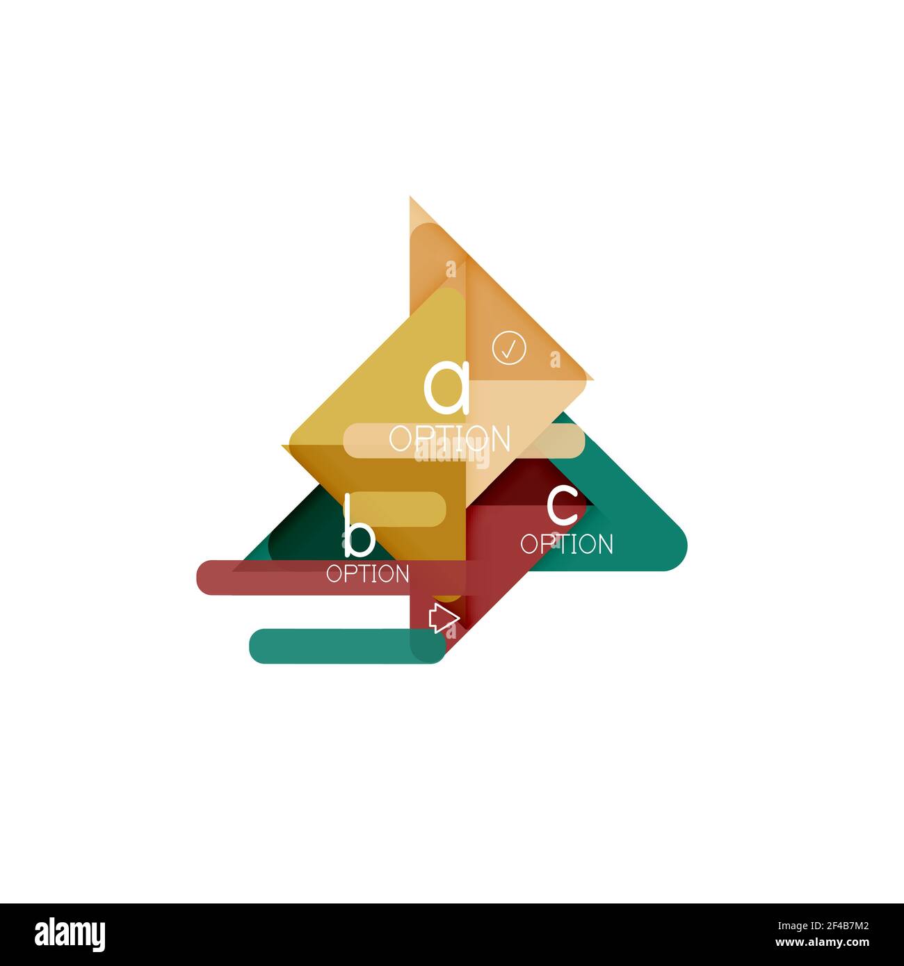 Triangle data visualization design, option infographic layout. Triangle ...