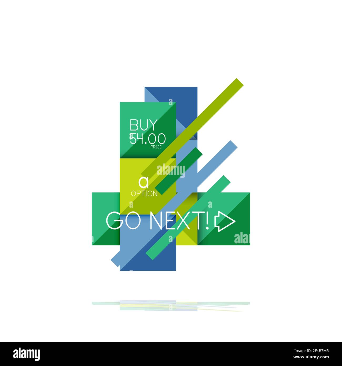 Square option infographic banner. Data and information visualization ...