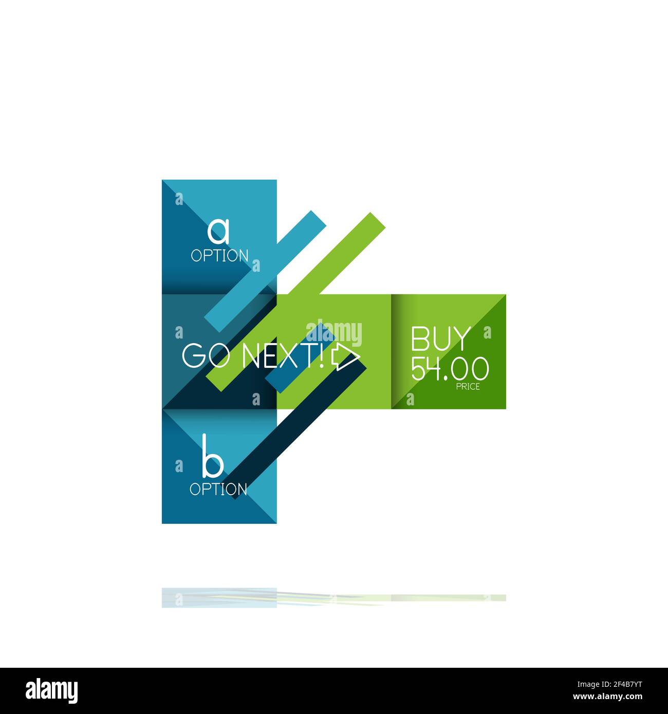 Square option infographic banner. Data and information visualization ...