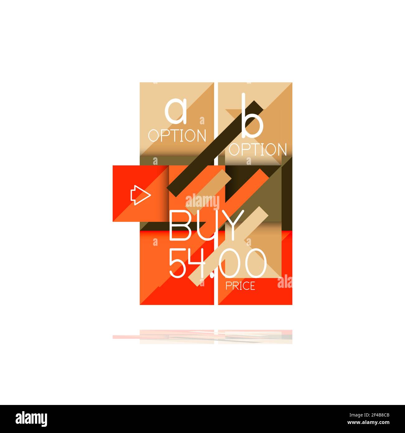 Square option infographic banner. Data and information visualization ...