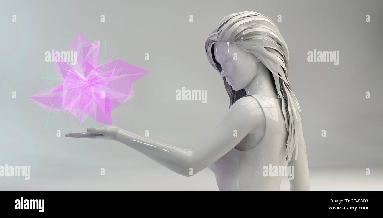 Futuristic Background As A Network Concept Art Stock Photo - Alamy