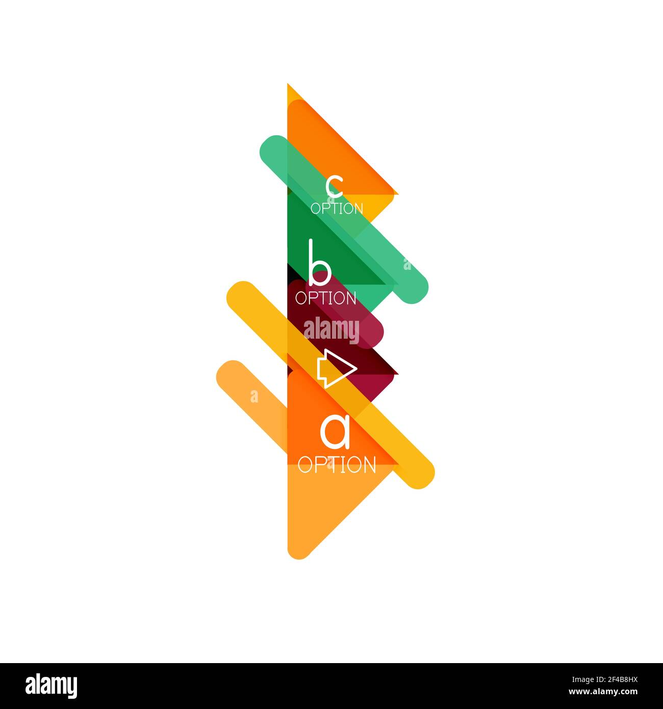 Triangle data visualization design, option infographic layout. Triangle ...