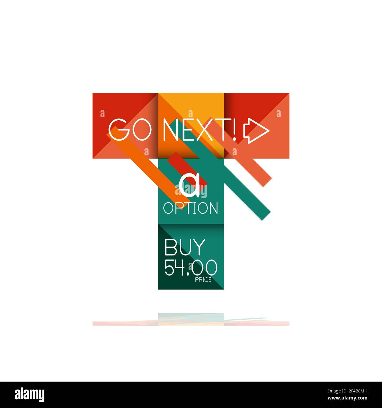 Square option infographic banner. Data and information visualization ...