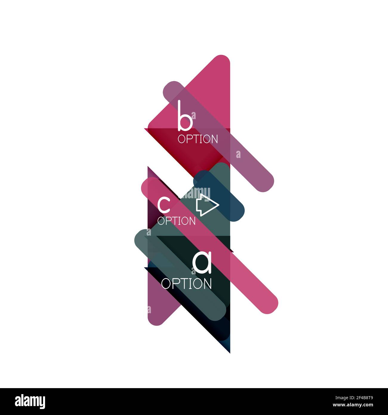 Triangle data visualization design, option infographic layout. Triangle ...