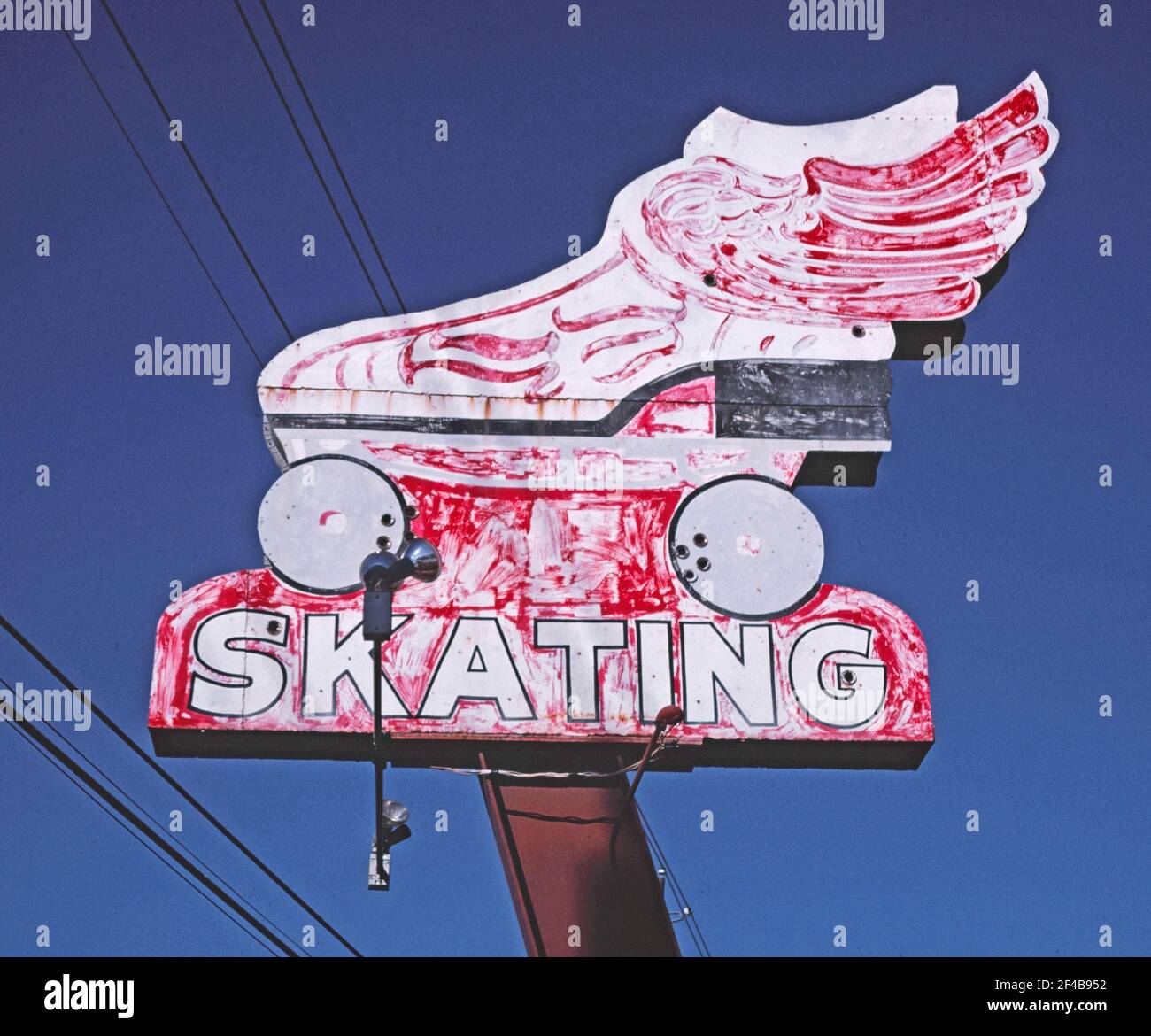 1970s skating rink signage hi-res stock photography and images - Alamy