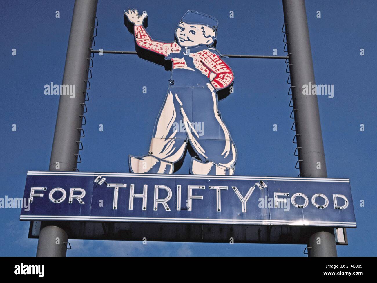 1980s United States - Meijer Super Market sign Standale Michigan ca ...