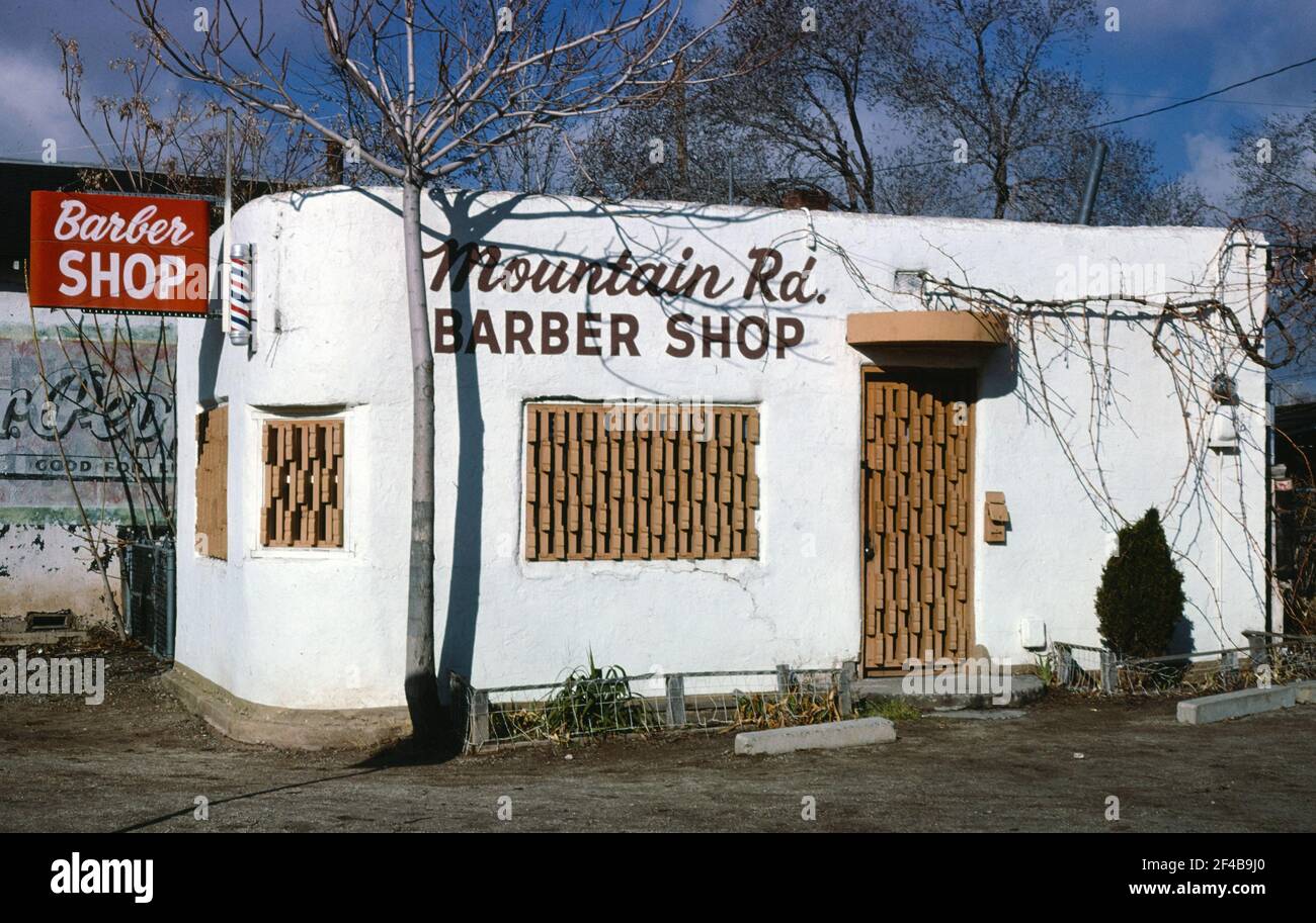 1970's United States - Mountain Road Barber Shop Albuquerque New Mexico ...