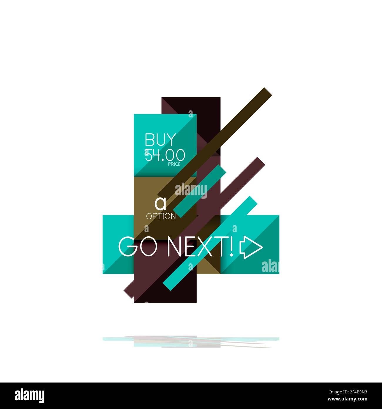 Square option infographic banner. Data and information visualization ...