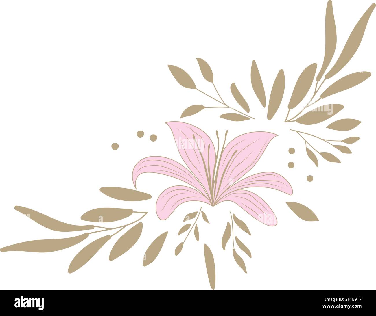 Pink flowers, vector Stock Vector Image & Art - Alamy