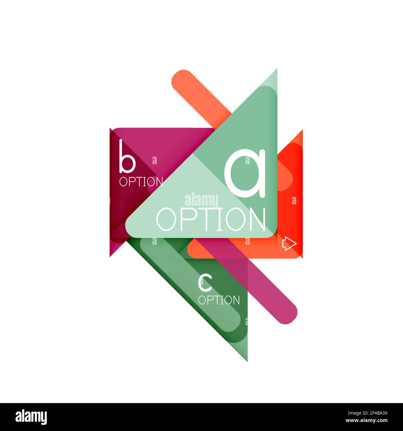 Triangle data visualization design, option infographic layout. Triangle ...