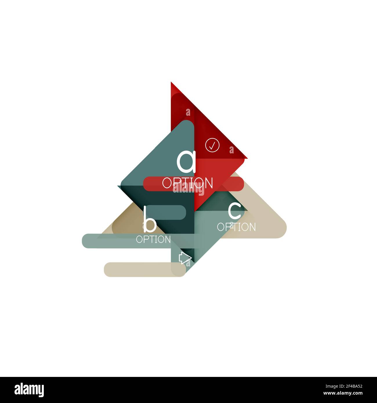 Triangle data visualization design, option infographic layout. Triangle ...
