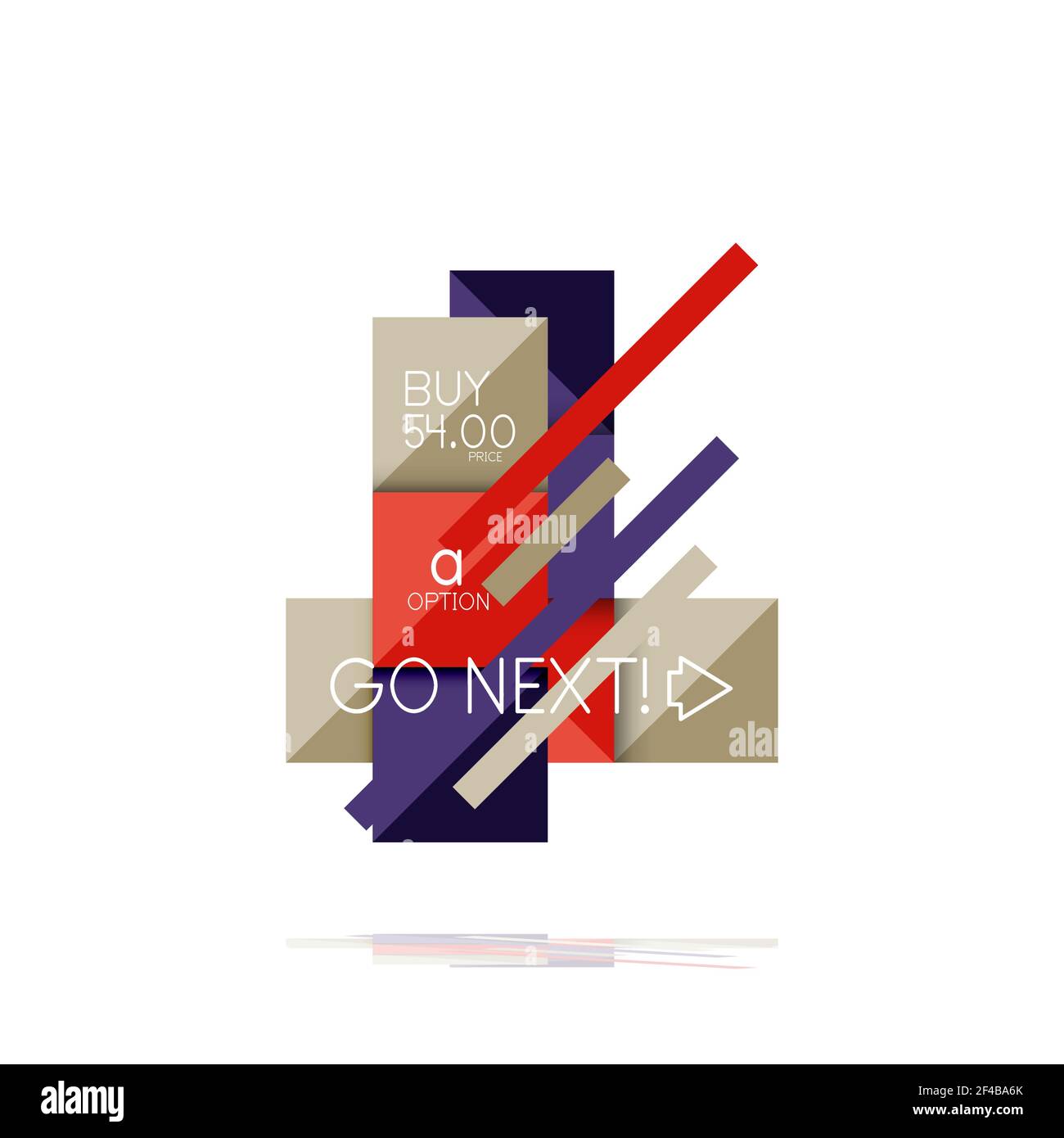 Square option infographic banner. Data and information visualization ...