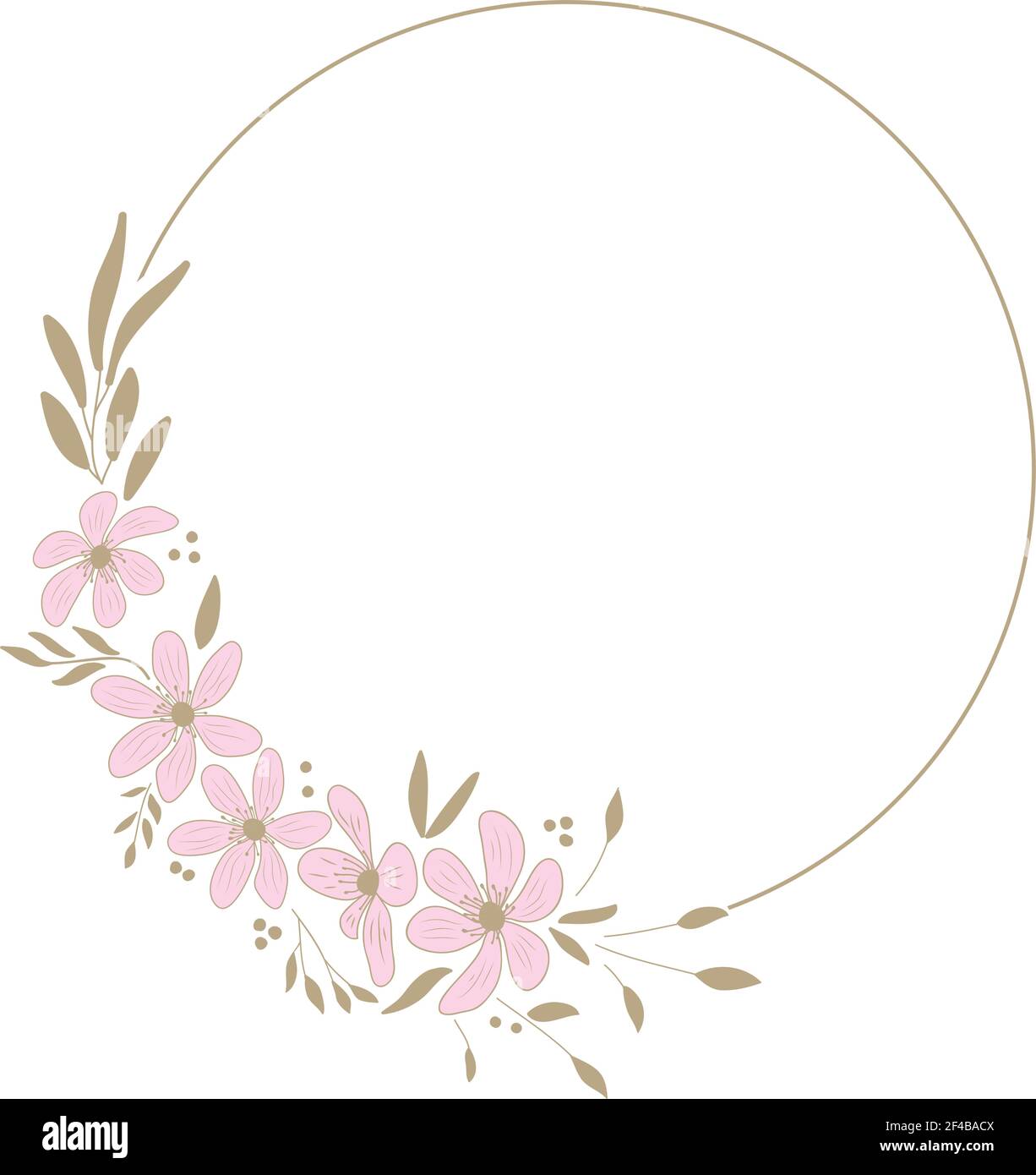 Pink flowers, vector Stock Vector Image & Art - Alamy