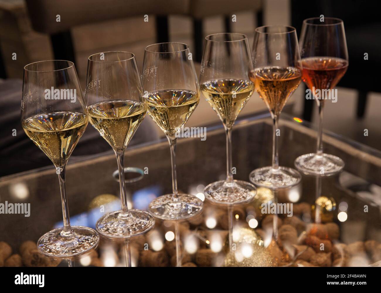 white to rose wine tasting Stock Photo - Alamy