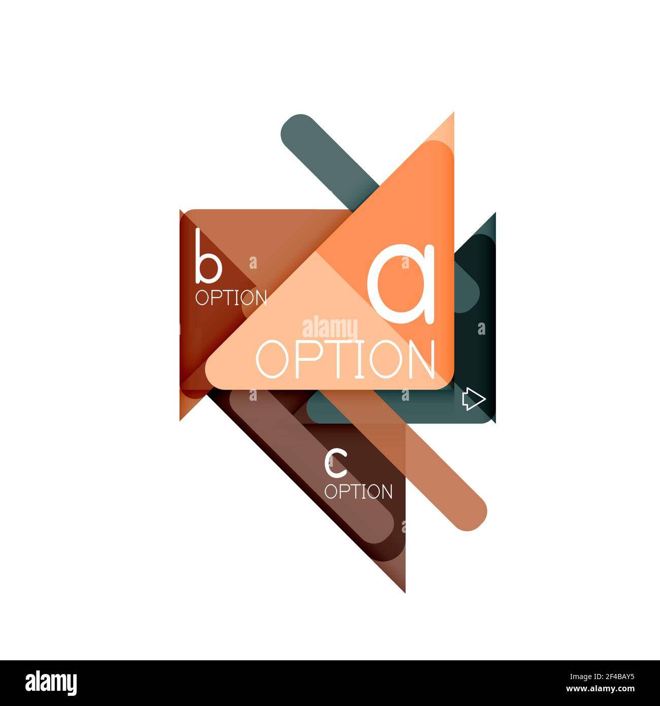 Triangle data visualization design, option infographic layout. Triangle ...