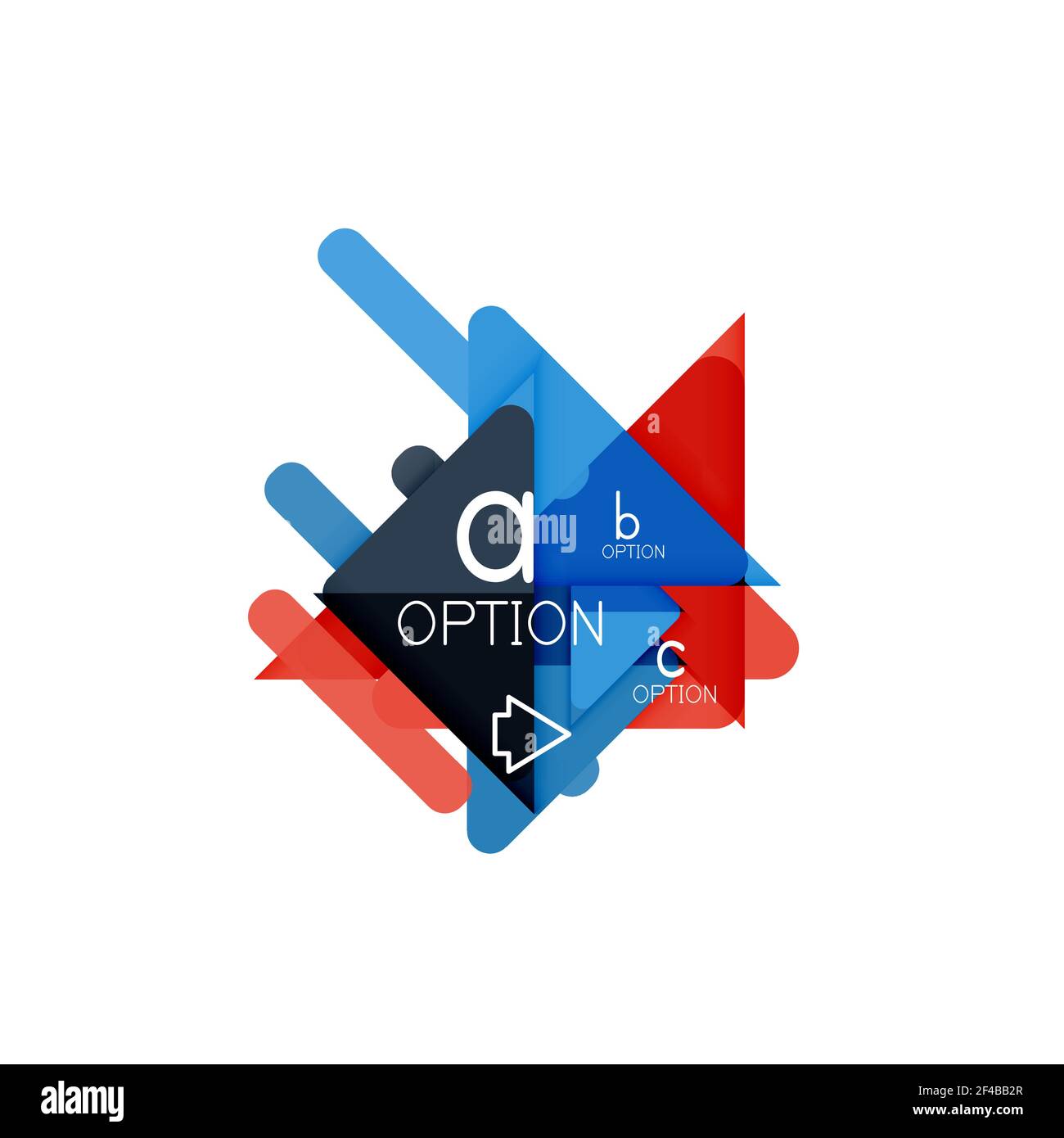 Triangle Data Visualization Design Option Infographic Layout Triangle Data Visualization