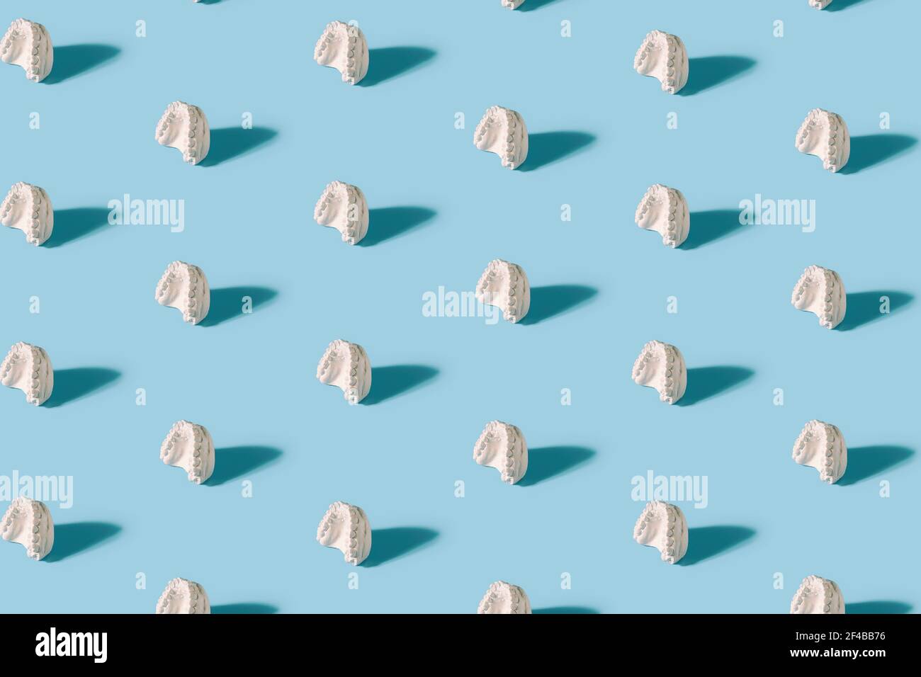 Minimal concept.Trendy braces pattern made with various braces on ...