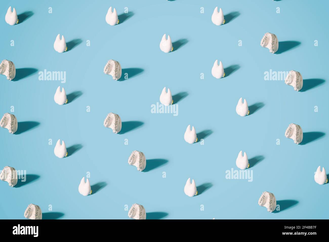 Minimal concept.Trendy braces pattern made with various braces on ...