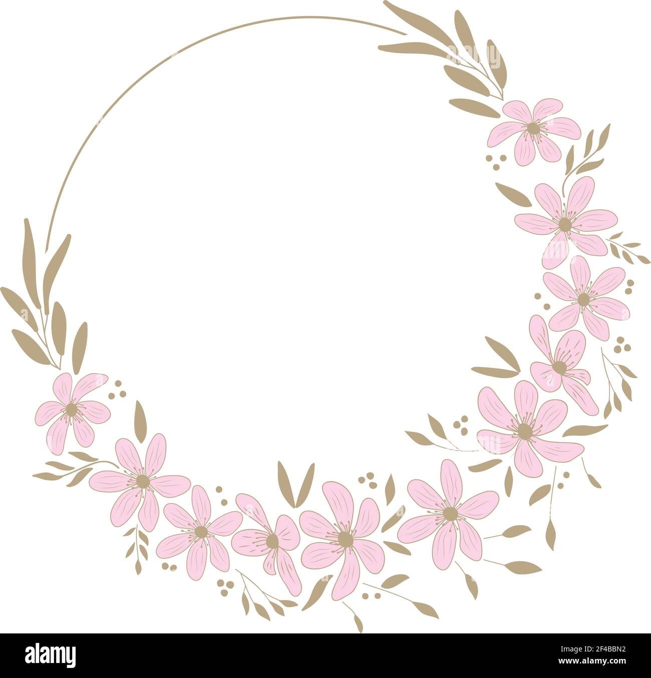 Pink flowers, vector Stock Vector Image & Art - Alamy