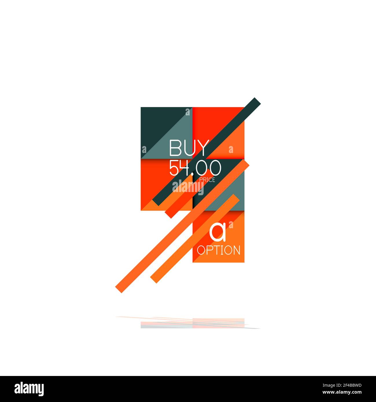 Square option infographic banner. Data and information visualization ...