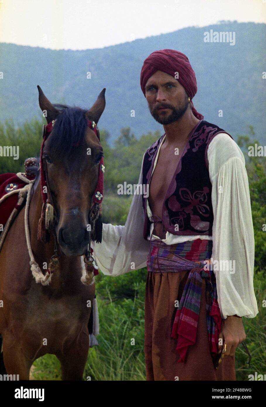 JOHN PHILLIP LAW Portrait with Horse in THE GOLDEN VOYAGE OF SINBAD ...