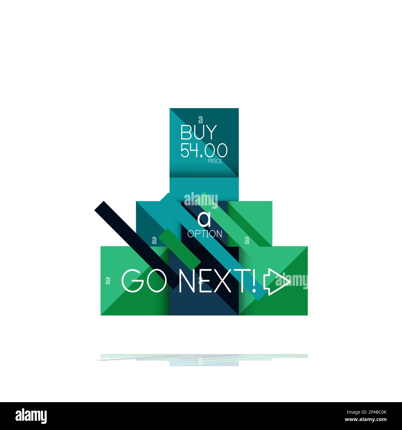 Square option infographic banner. Data and information visualization ...