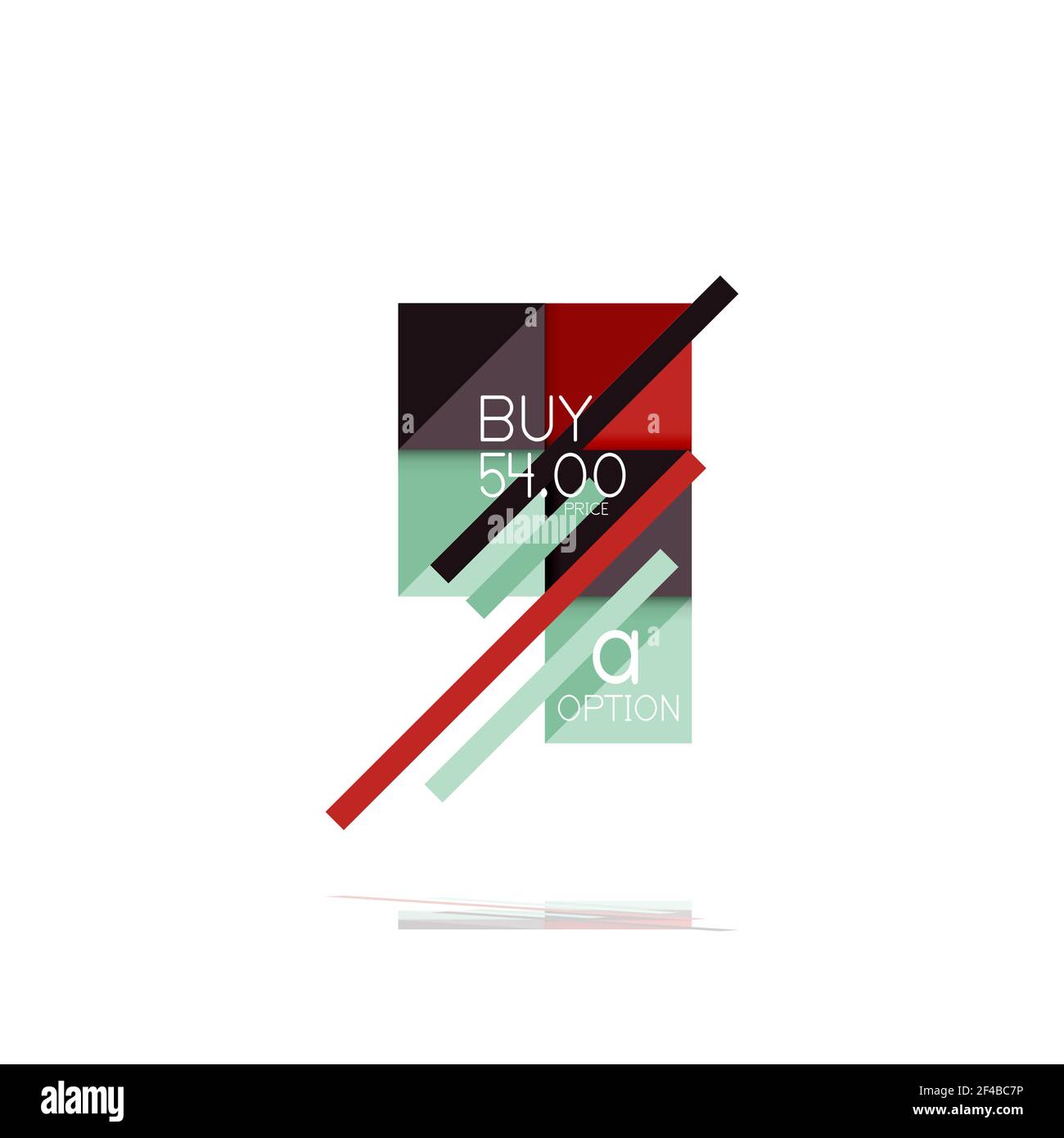 Square option infographic banner. Data and information visualization ...