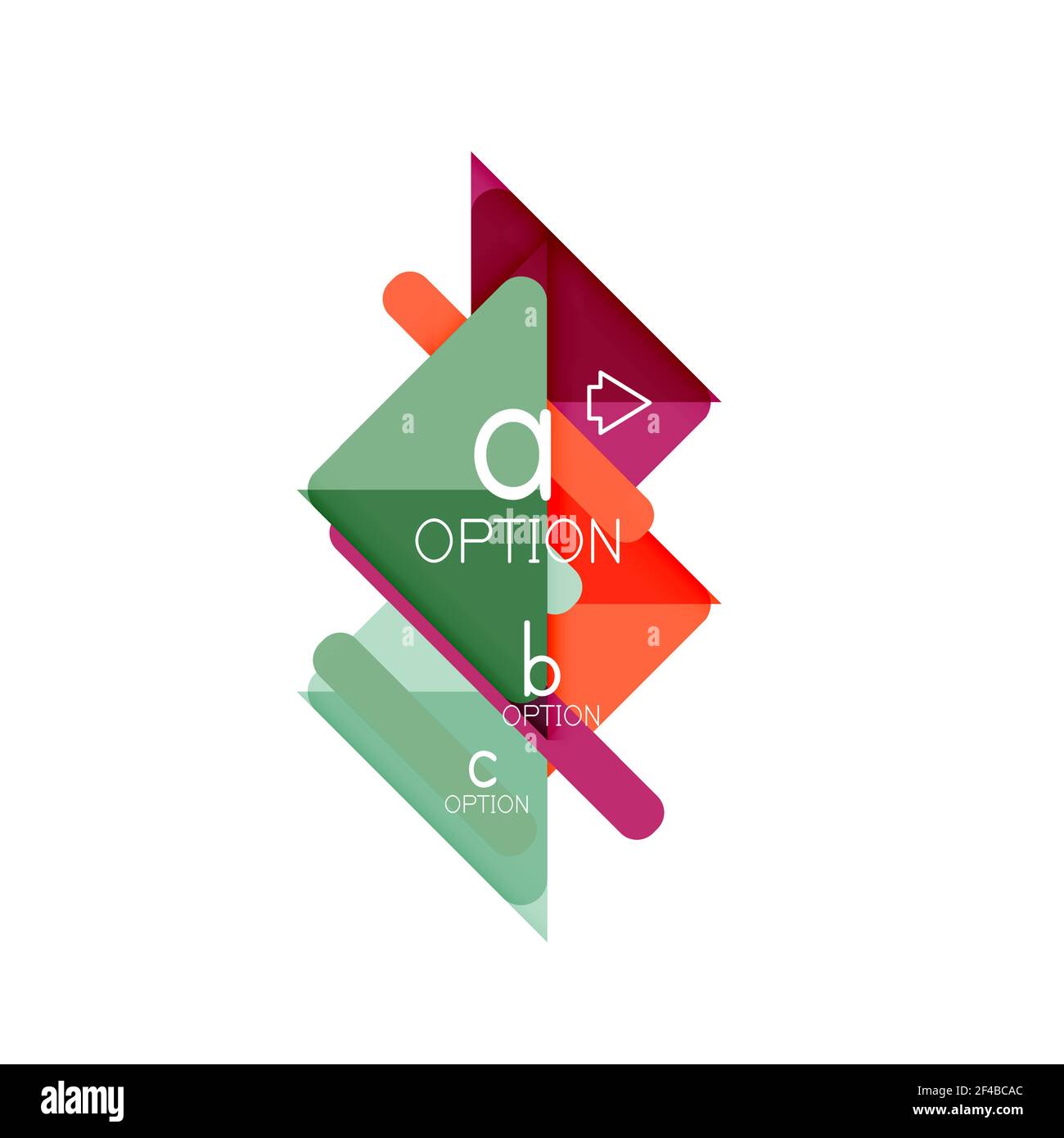 Triangle data visualization design, option infographic layout. Triangle ...