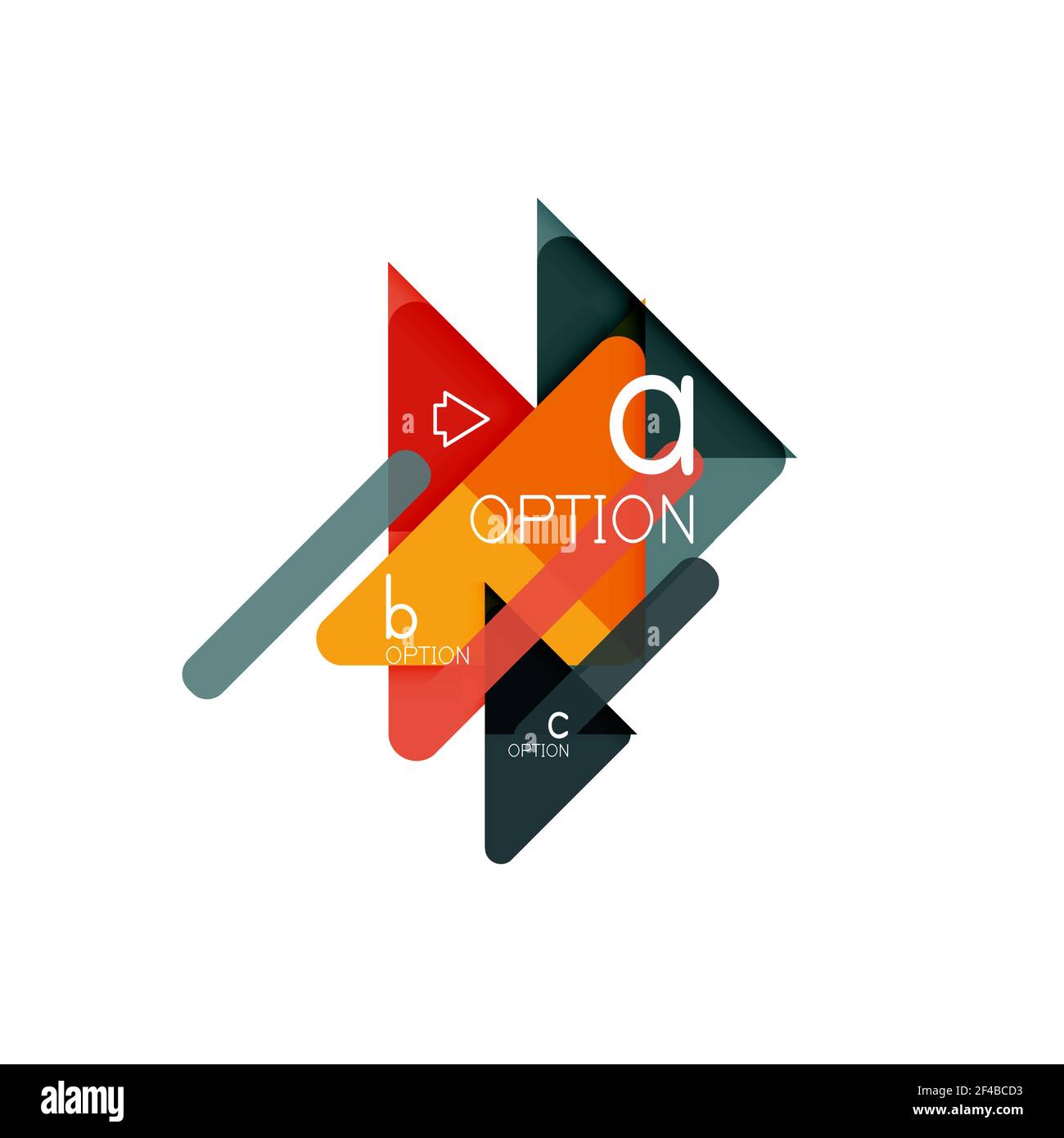 Triangle data visualization design, option infographic layout. Triangle ...