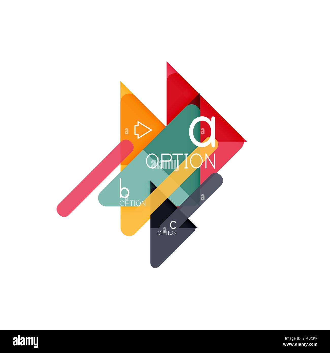 Triangle data visualization design, option infographic layout. Triangle ...