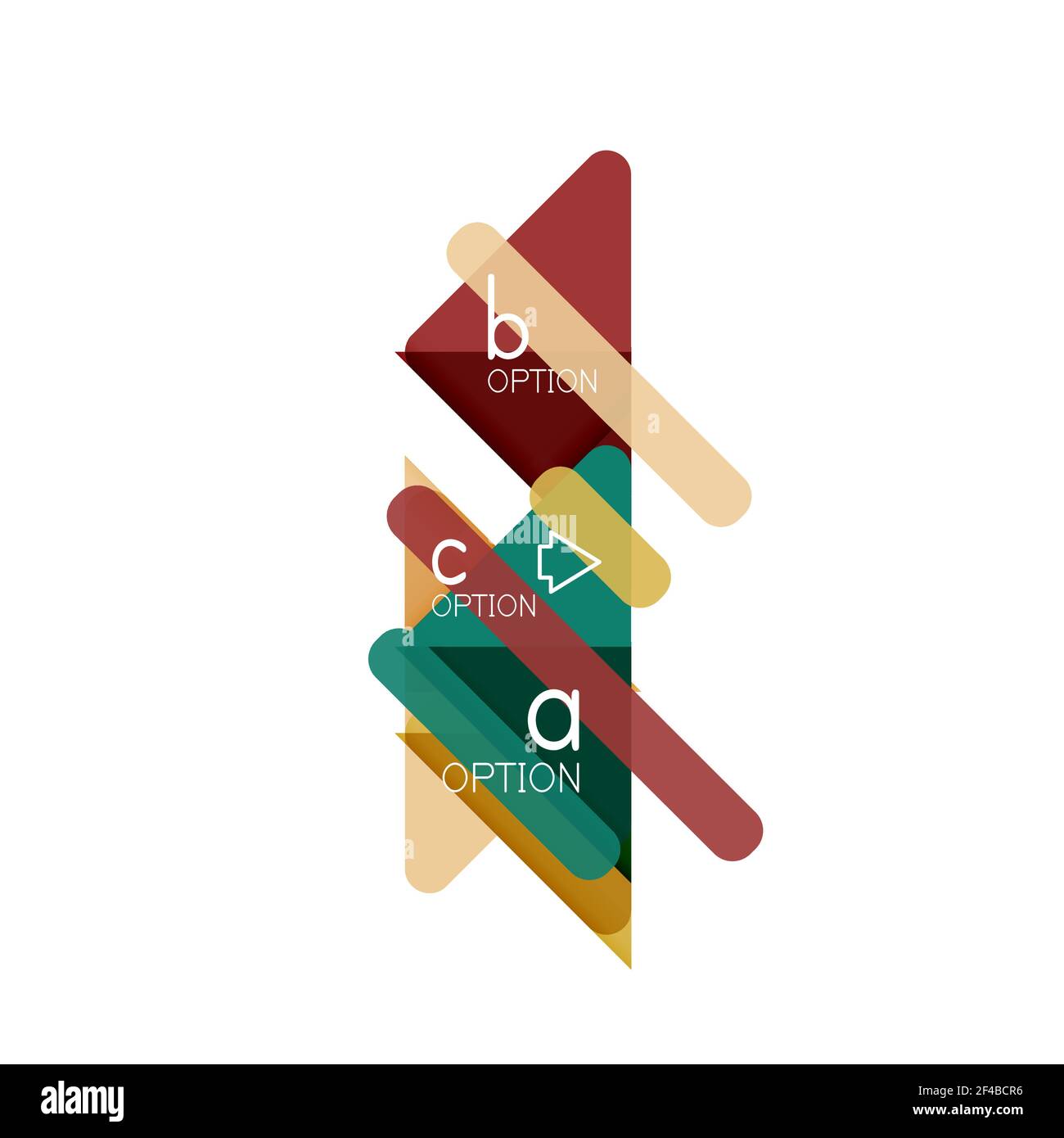 Triangle data visualization design, option infographic layout. Triangle ...