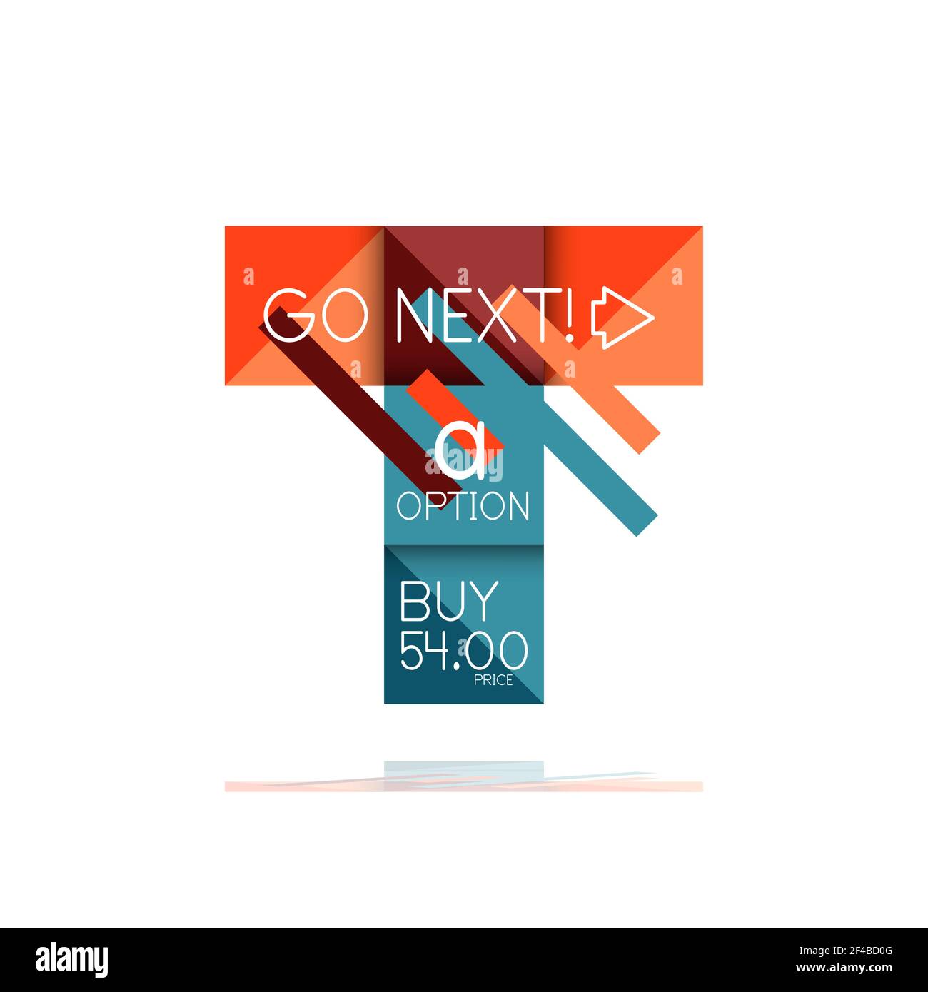 Square option infographic banner. Data and information visualization ...